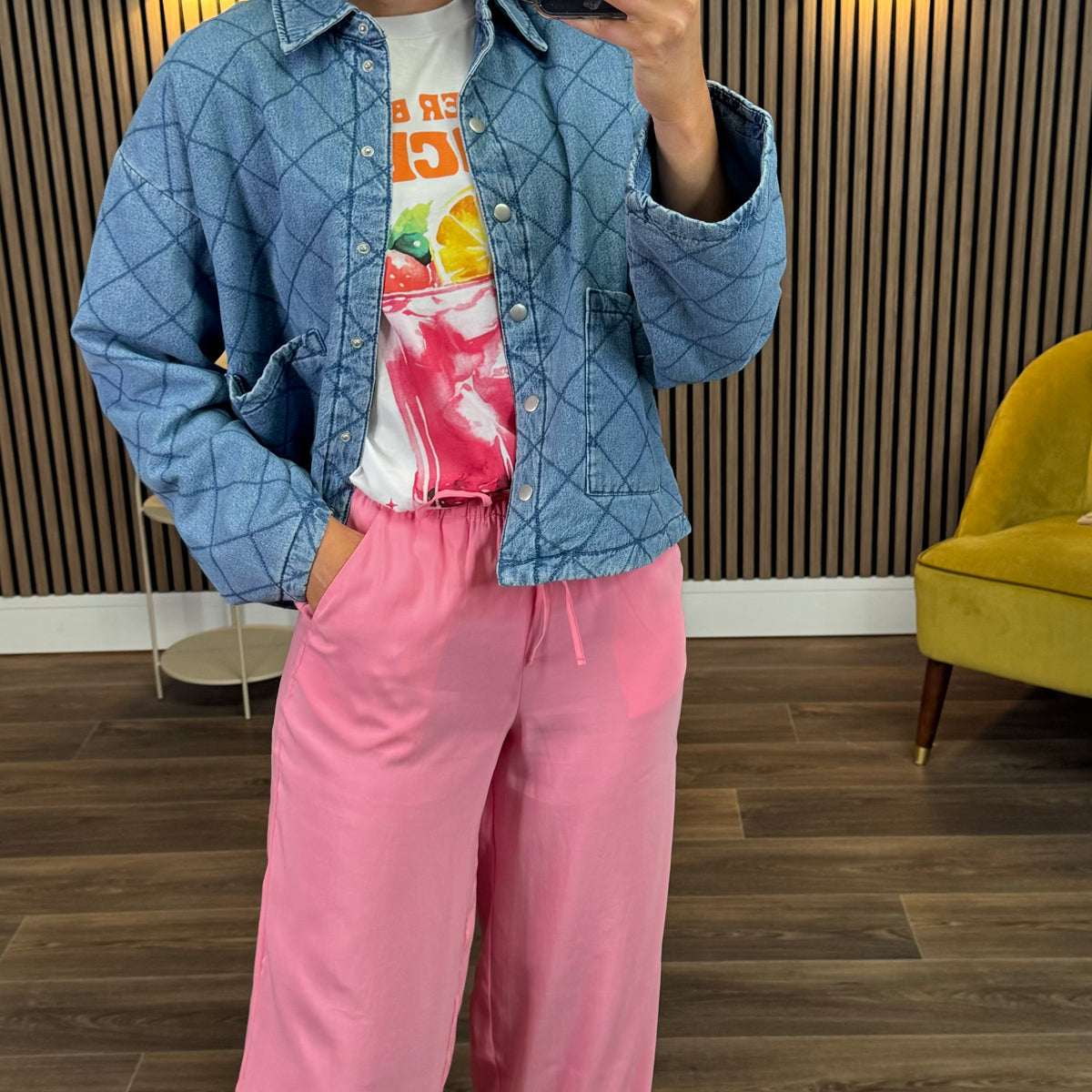 Genesis Light Denim Quilted Jackets – Get That Trend